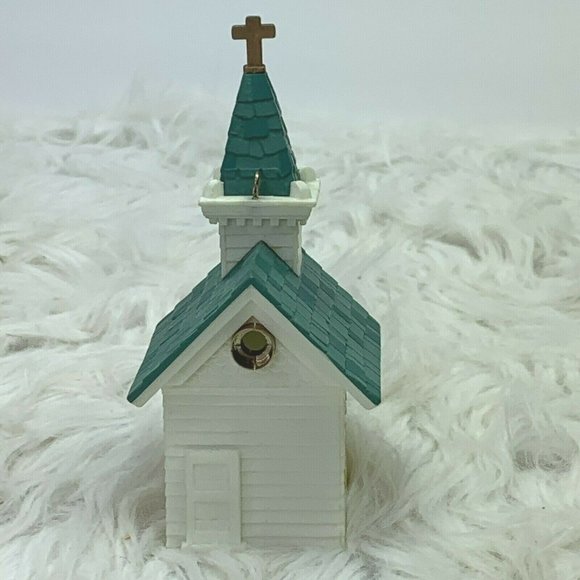 Hallmark | Holiday | Vintage Hallmark Village Church Lighted Ornament ...